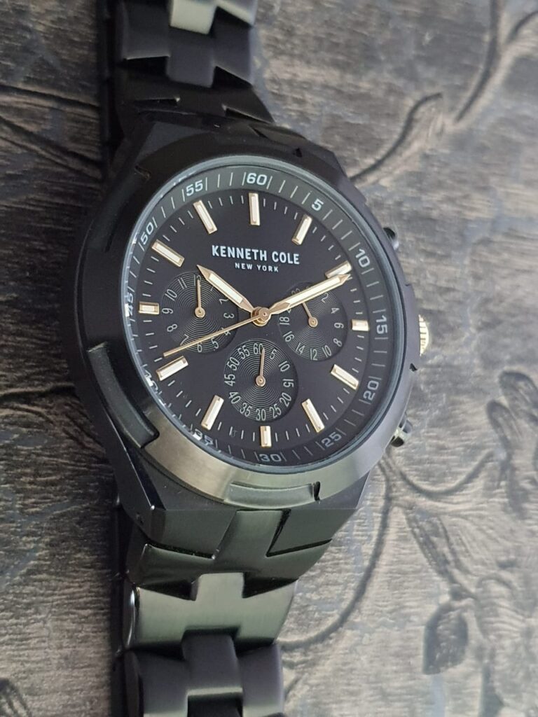 Kenneth Cole Men's Black Stainless-Steel Quartz Watch - Royalwrist.pk