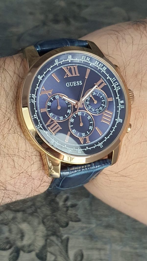 GUESS Men's Chronograph Blue Dial Watch W0380G5 - Royalwrist.pk