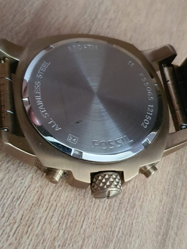 Fossil Men’s Analog Quartz Stainless Steel Brown Dial Watch FS5065/3 ...