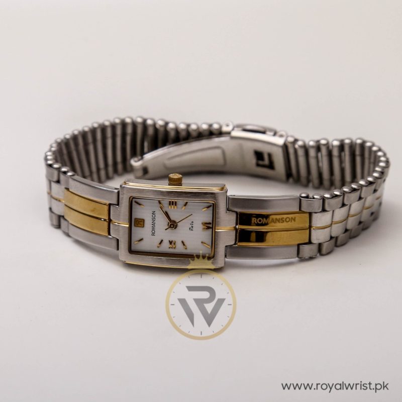Romanson Women’s Quartz Swiss Made Two-tone Stainless Steel White Dial ...