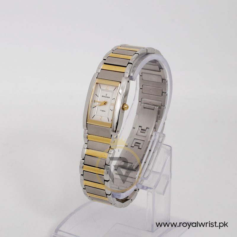 Romanson Women’s Swiss Made Quartz Two-tone Stainless Steel White Dial ...