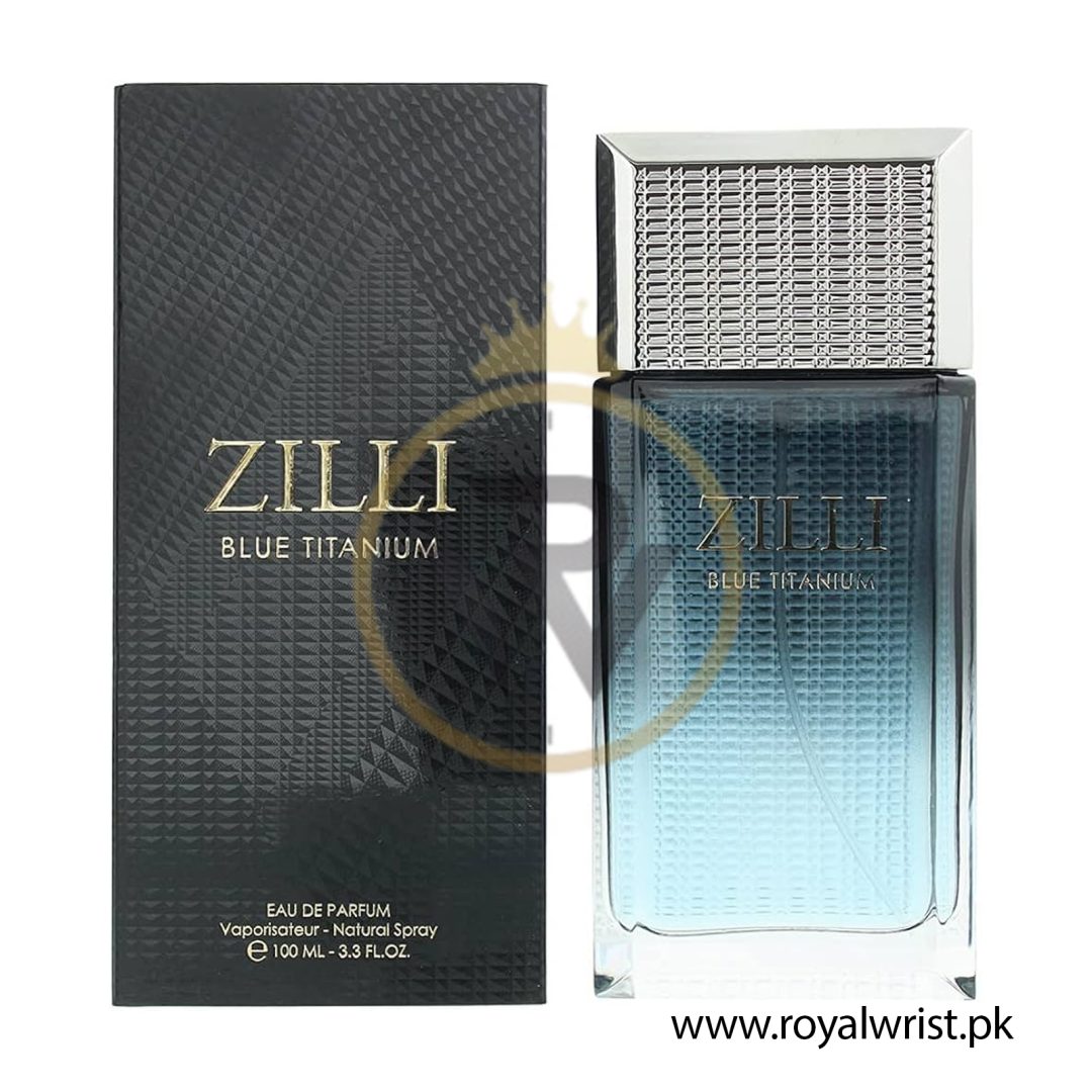 ZILLI BLUE TITANIUM EDP Perfume For Men 100ML (Original Perfume) (RW ...